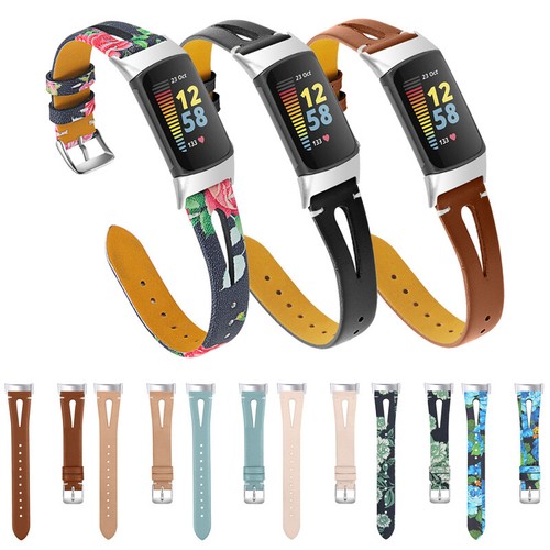 For Fitbit Charge 4 3 2 Genuine Leather Strap Wristband Watch Band ...