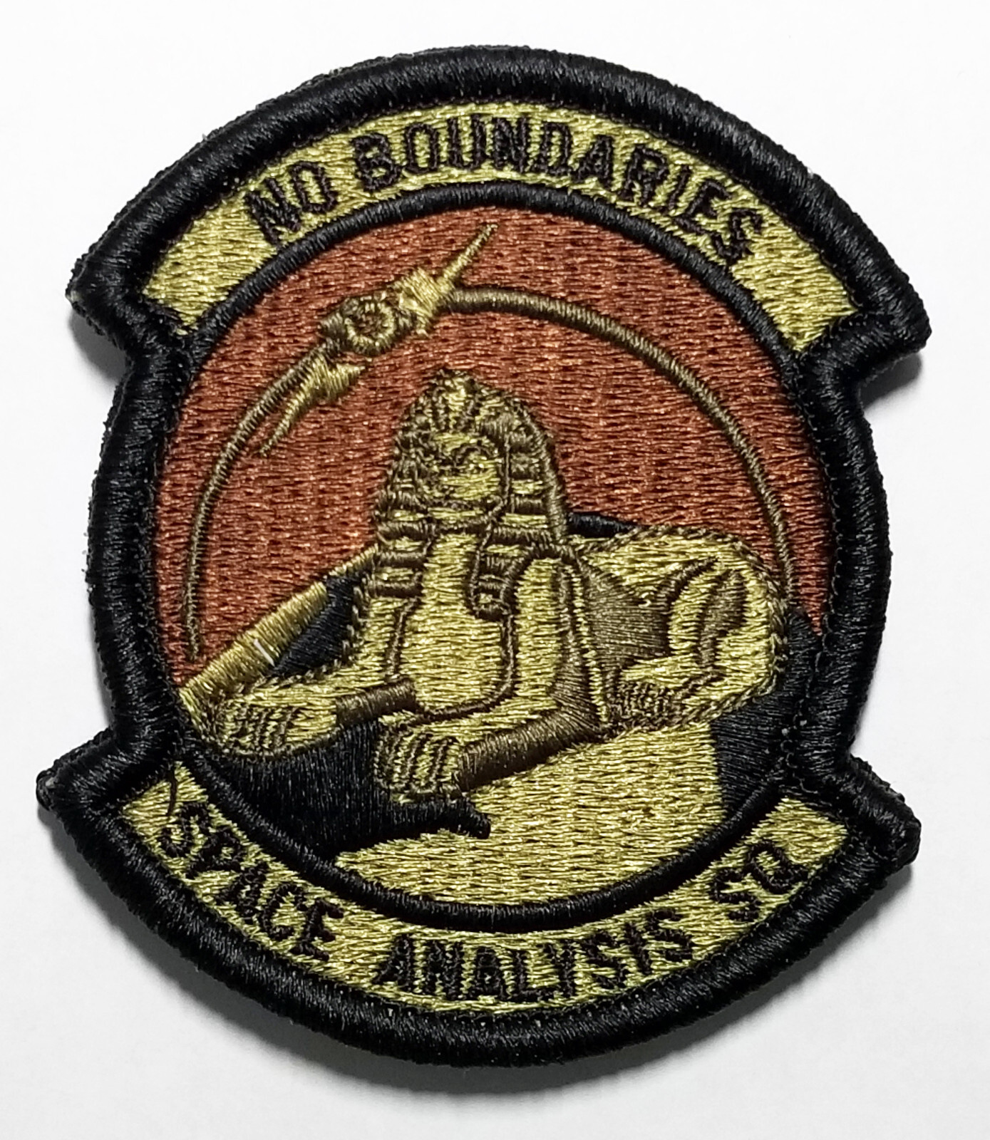 US Air Force Space Analysis Squadron Subdued Hook Back Patch | eBay