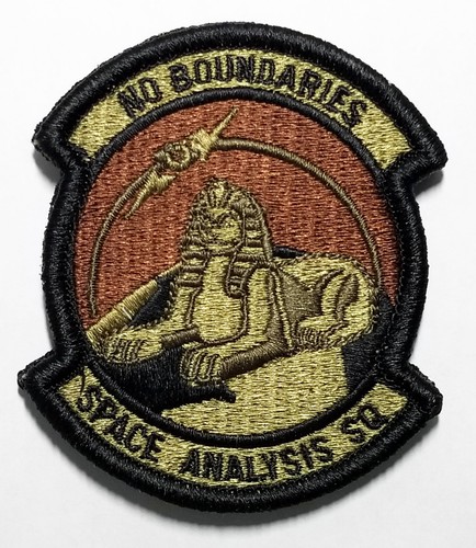 US Air Force Space Analysis Squadron Subdued Hook Back Patch | eBay