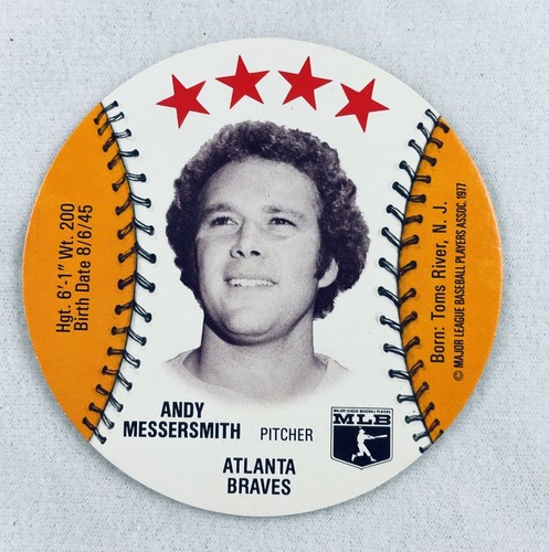 1976 MSA Dairy Isle Baseball Disc-Atlanta Braves-Jeff Burroughs | eBay