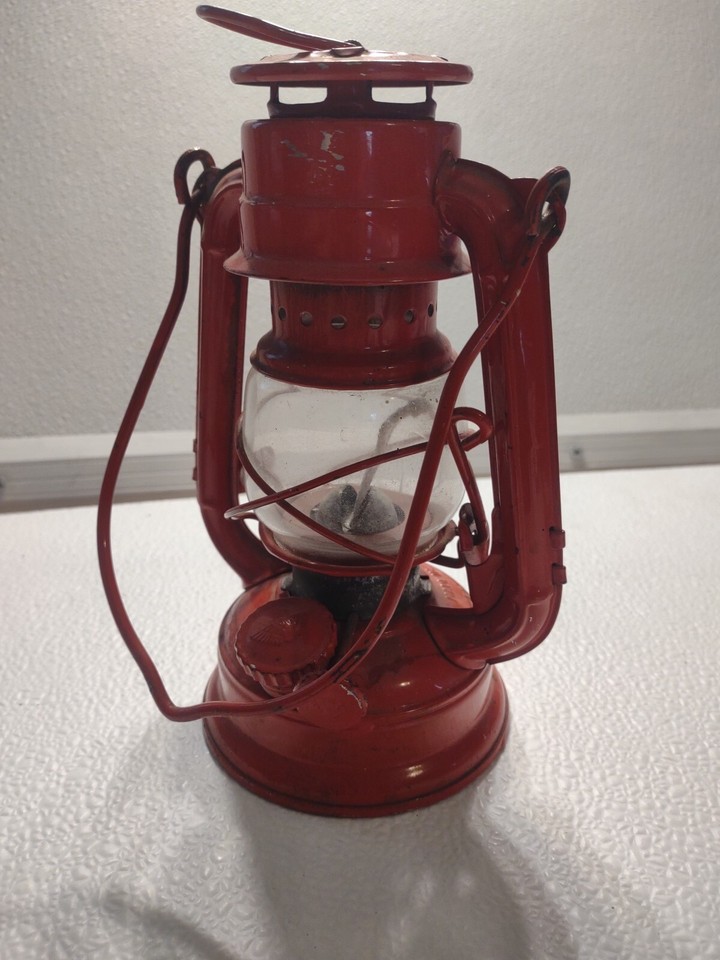 VTG Red Winged Wheel Lantern. #350 Made in Japan. 7” height UNFIRED | eBay