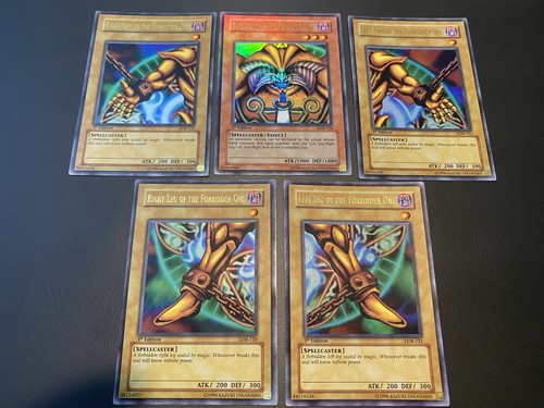 2002 1st Edition Complete set - Exodia the Forbidden One LOB-124 ~ LOB ...