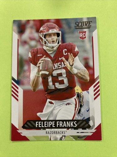 2021 FELIPE FRANKS SCORE ROOKIE CARD-FALCONS-RAZORBACKS | eBay