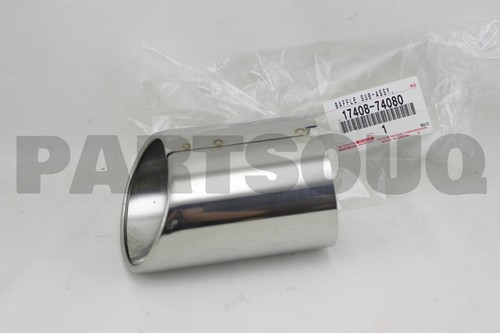 1740874080 Genuine Toyota BAFFLE SUB ASSY, EXHAUST TAIL PIPE 17408 ...