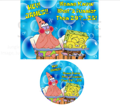 Spongebob Squarepants EDIBLE Image, What's Funnier Than 24 Spongebob ...
