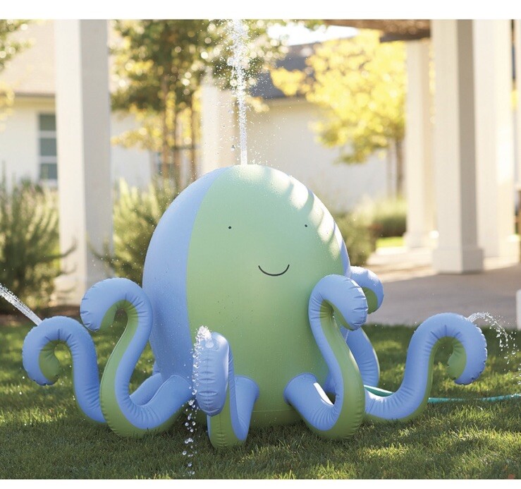 Pottery Barn Kids Inflatable Octopus Sprinkler Pool New Open Box-RARE ...
