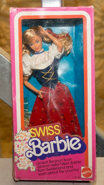 1983 Swiss Swedish Barbie Dolls of The World DOTW 7541 NRFB Mattel for ...