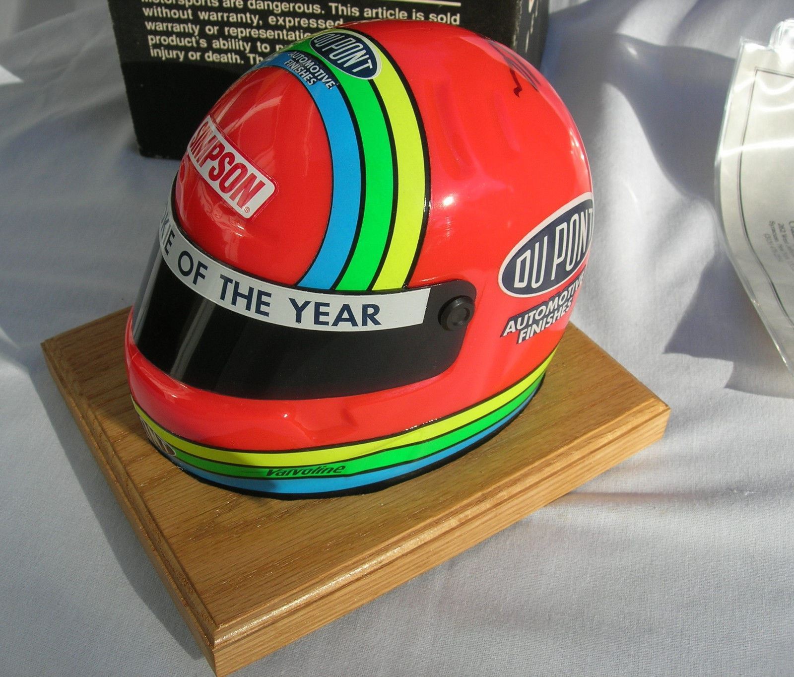 JEFF GORDON AUTOGRAPHED HELMET 1993 ROOKIE OF THE YEAR RARE COA | eBay