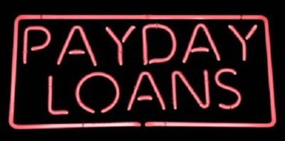 Payday Loans 20"x10" Neon Sign Light Lamp Decor Bar Beer Wall Glass ...