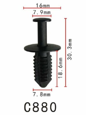 20pcs Fit BENZ SMART Wheel Arch Cover Rivet Clip A1249900492 autobahn88 ...