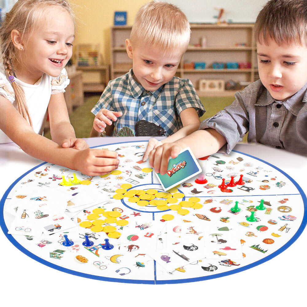 Kids Educational Board Game Little Detective Card Game Tabletop Game ...