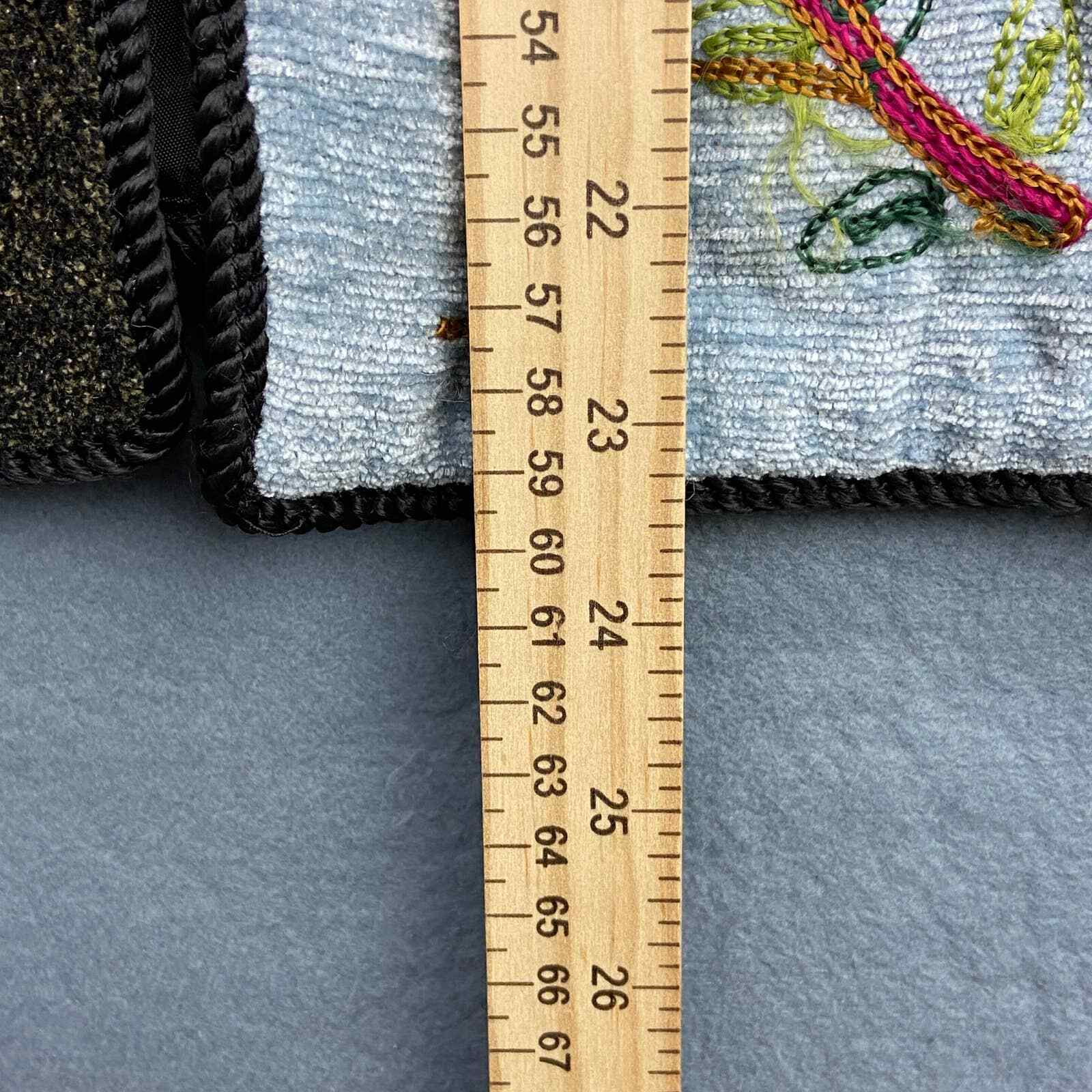 Vintage Alex Kim Appliqued Floral Design Jacket Long … - Gem