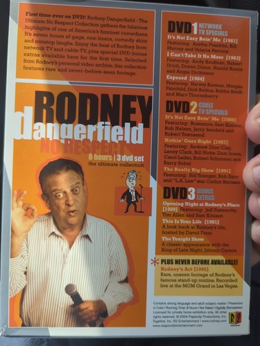 Rodney Dangerfield No Respect (2004 3-Disc DVD) The Ultimate Collection ...