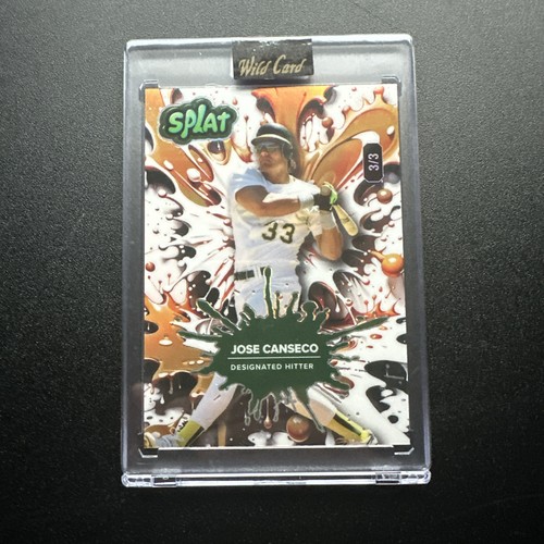 2024 Wild Card Splat Baseball 3 /3 Bookend - Jose Canseco | eBay
