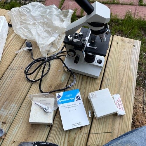 National Optical Model 131-CLED Monocular Compound LED Microscope 4x ...