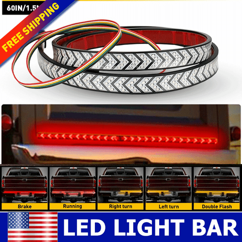 60" LED STRIP TAILGATE BAR LIGHT Fit REVERSE BRAKE SIGNAL CHEVY Ford ...