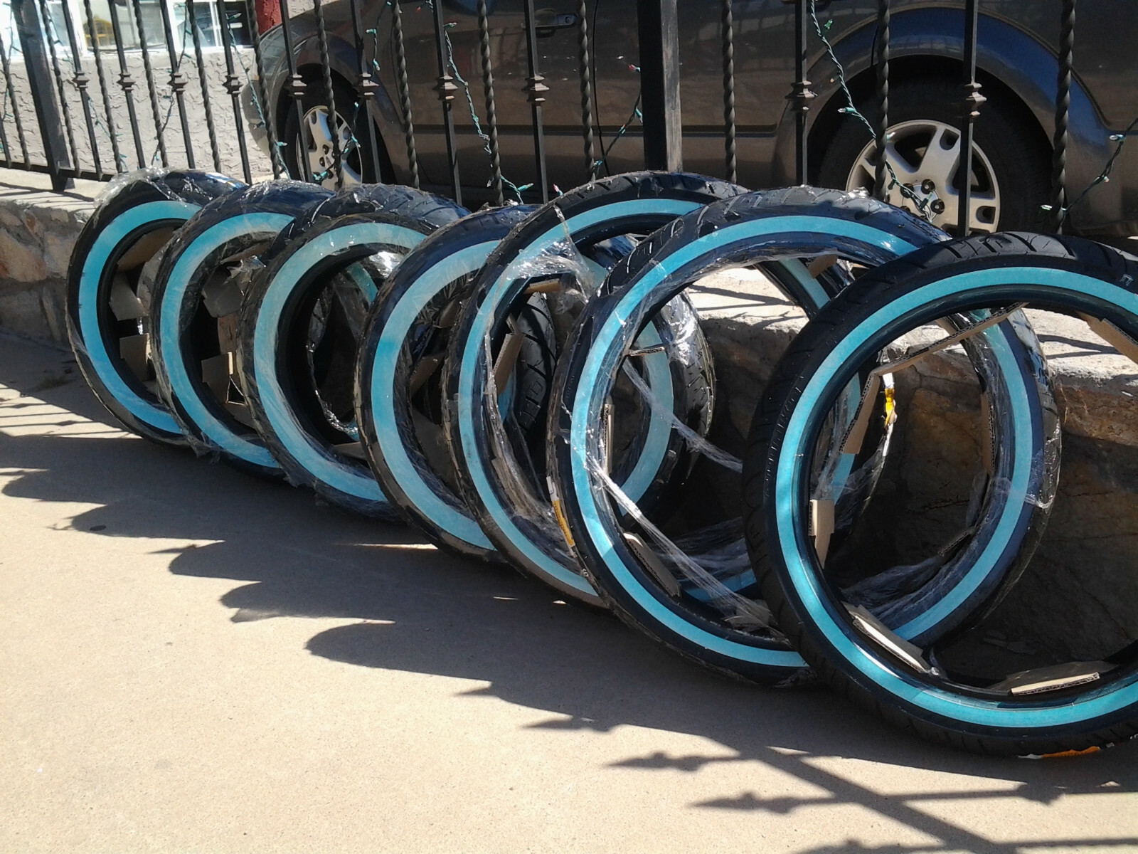 84-99 Harley CAFE RACER Sportster Black 23 x 3 40 SPOKE FRONT REAR ...