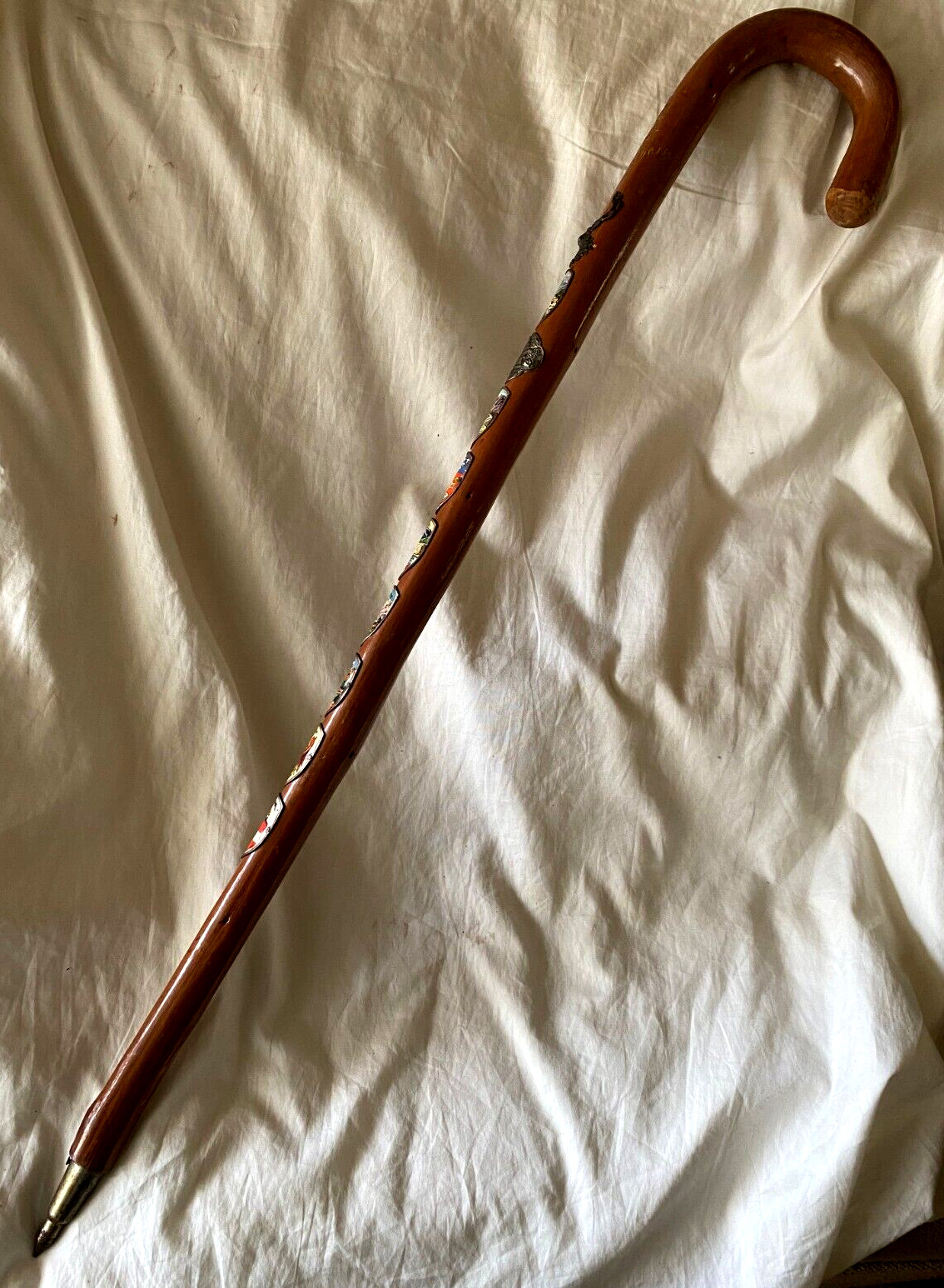 WW II Era OBERSALZBERG Alpine HIKING CANE with Villag… - Gem