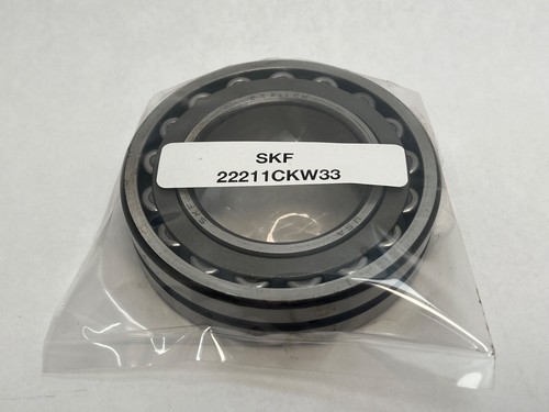 SKF 22211CKW33 Spherical Bearing 55x100x25 mm 22211-C-K-W33 22211CCKW33 ...