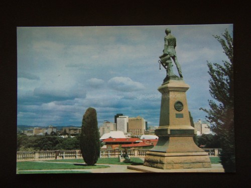 ADELAIDE SKYLINE FROM COLONEL LIGHT'S STATUE SA POSTCARD | eBay