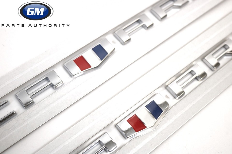 2016-2024 Chevrolet Camaro Chrome Fender Emblems 23273557 Pack of 2 OEM ...