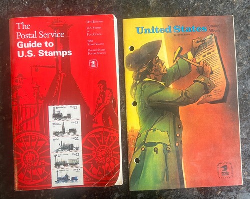 United States Stamp Album 2nd Edition 1974 & 1988 Postal Guide To US ...