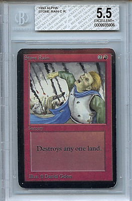 MTG Alpha Stone Rain BGS 5.5 Magic card WOTC Amricons 206 | eBay