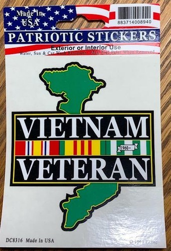 VIETNAM VETERAN WINDOW STICKER - NEW | eBay