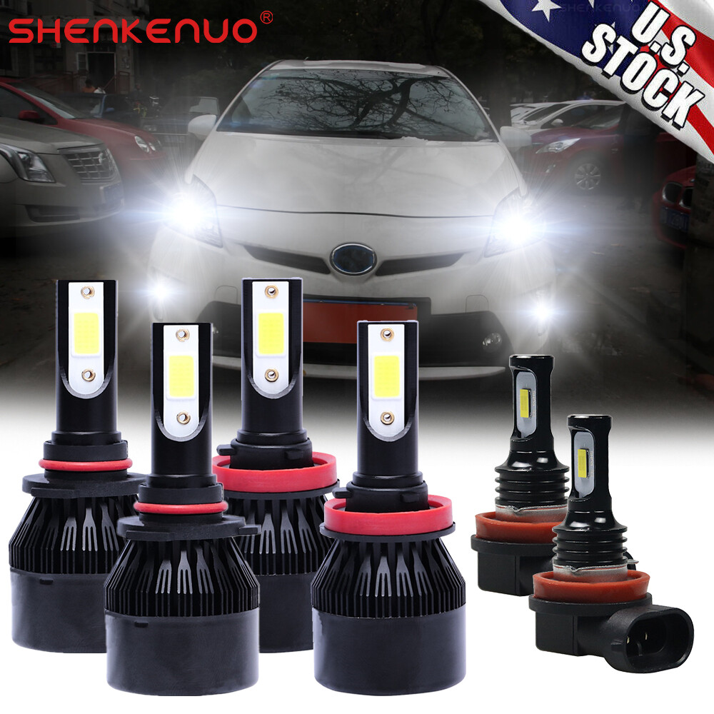 For Toyota Prius C 2012- 2014 LED Headlight High/Low Beam + Fog Light ...