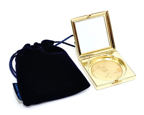 Estee Lauder Pressed Powder Compact Case Full Size [New in Suede Pouch ...