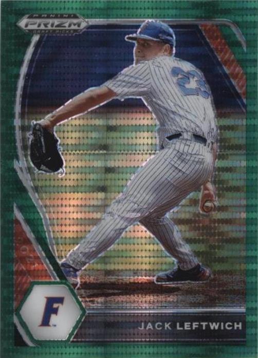 2021 Panini Prizm Draft Picks - Jack Leftwich #PDP197 Green Pulsar ...