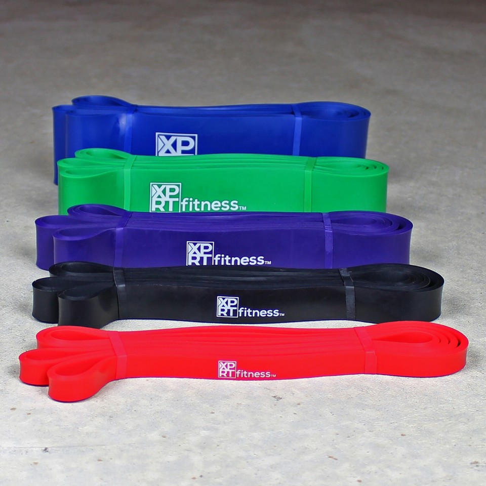 XPRT Resistance Bands Set Pull Up Gym Workout Exercise Fitness Strength ...