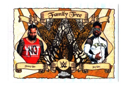 Jey Uso Jimmy Uso 2025 Topps Chrome WWE Family Tree Insert #FT-US | eBay