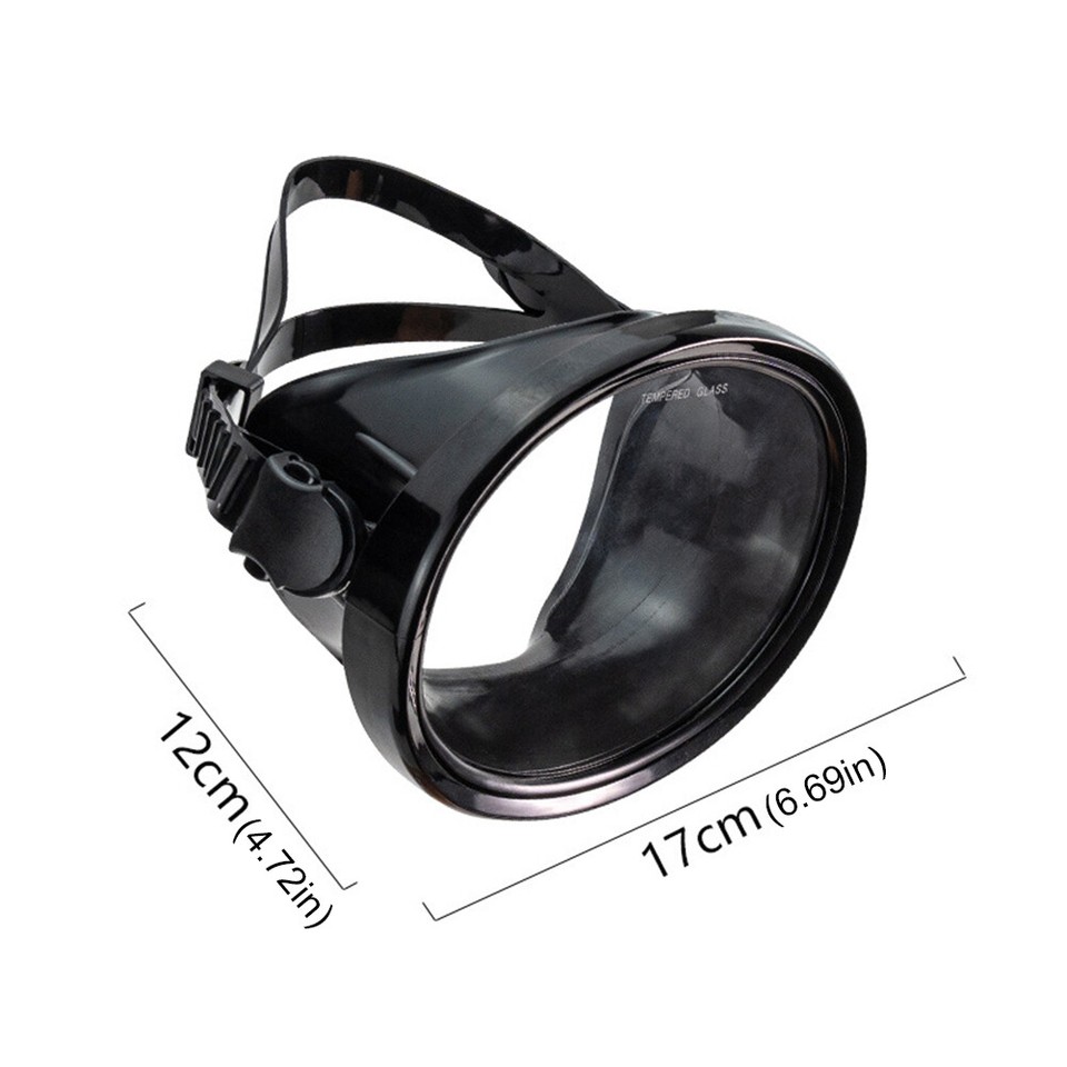 Oval Diving Mask Single Lens Scuba Mask Adjustable Scuba Goggles for ...