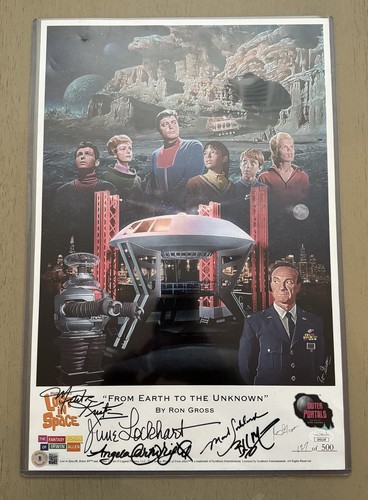 Lost in Space Cast Signed Print Autograph The Jupiter 2 Irwin Allen TV ...