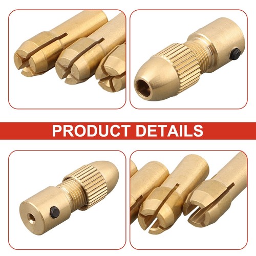 Electric Drill Bit Kit Chuck Adapter Collet 0.5-3mm,Mini Drilling Tool ...