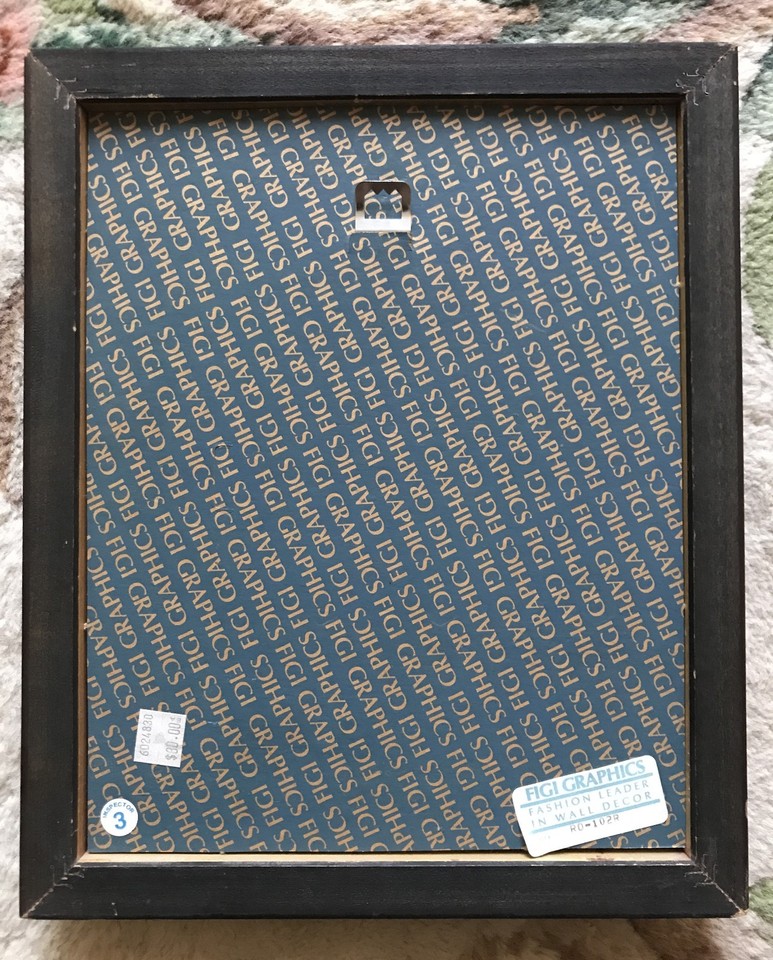 Vintage Framed Hand Cast Paper Artwork - Set of 4 - Figi Graphics ...