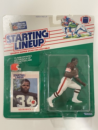 1988 Kenner NFL Starting Lineup Kevin Mack Original 1st Edition New Box ...