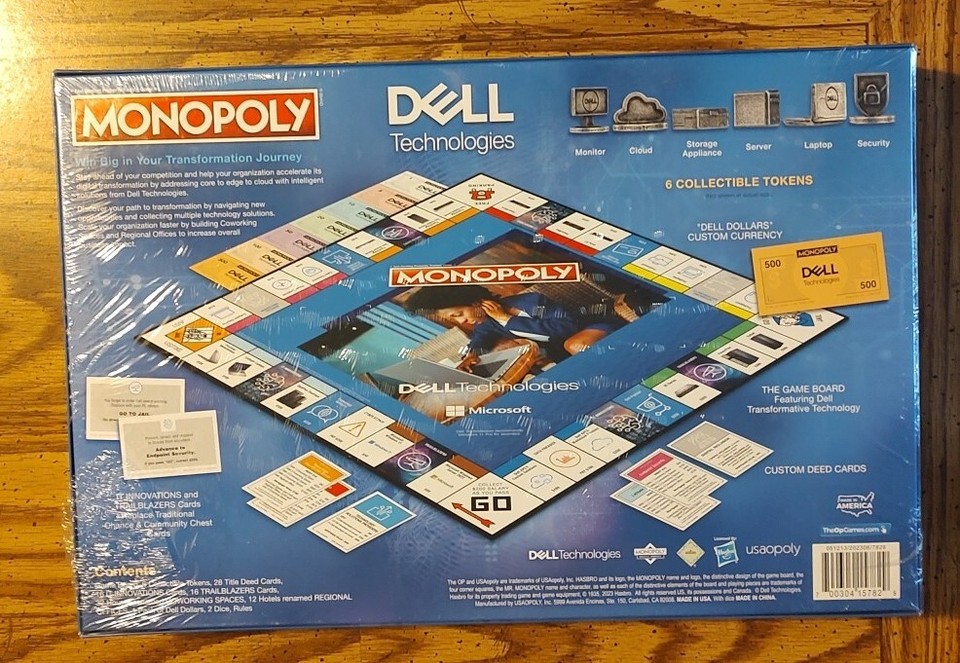 New Monopoly Dell Technologies Microsoft Board Game Factory SEALED | eBay
