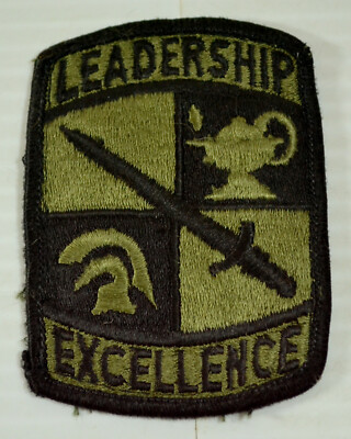 US Army ROTC Cadet Insignia Patch Command & USA Senior Subdued | eBay