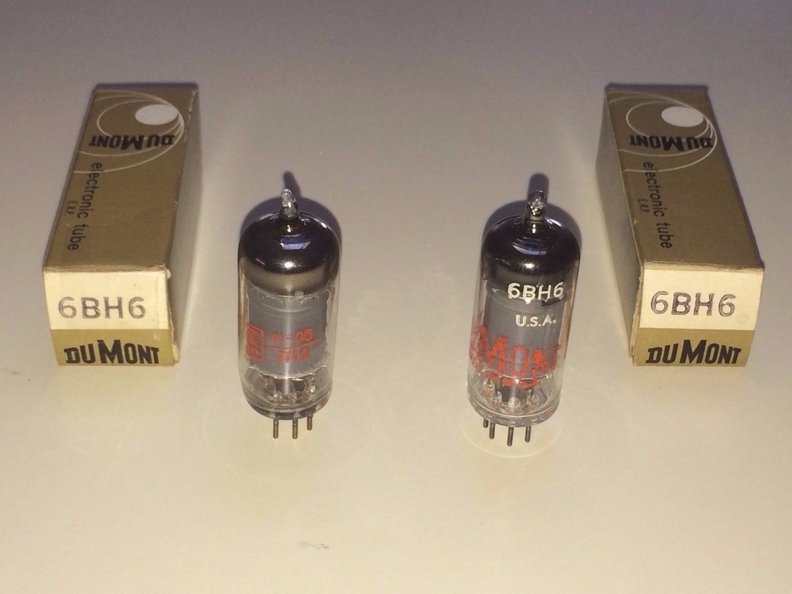 TWO (2) NOS DUMONT 6BH6 Vintage Vacuum Tubes - Made in USA - Tested ...