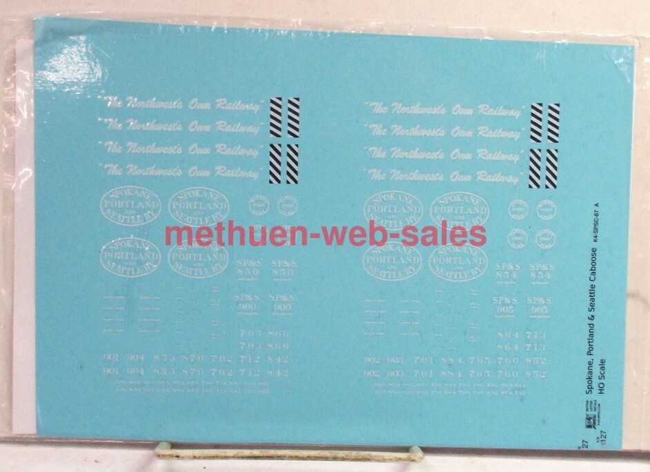 K4 Decals~SPSC-87 A~HO~Spokane,Portland & Seattle~Caboose | eBay