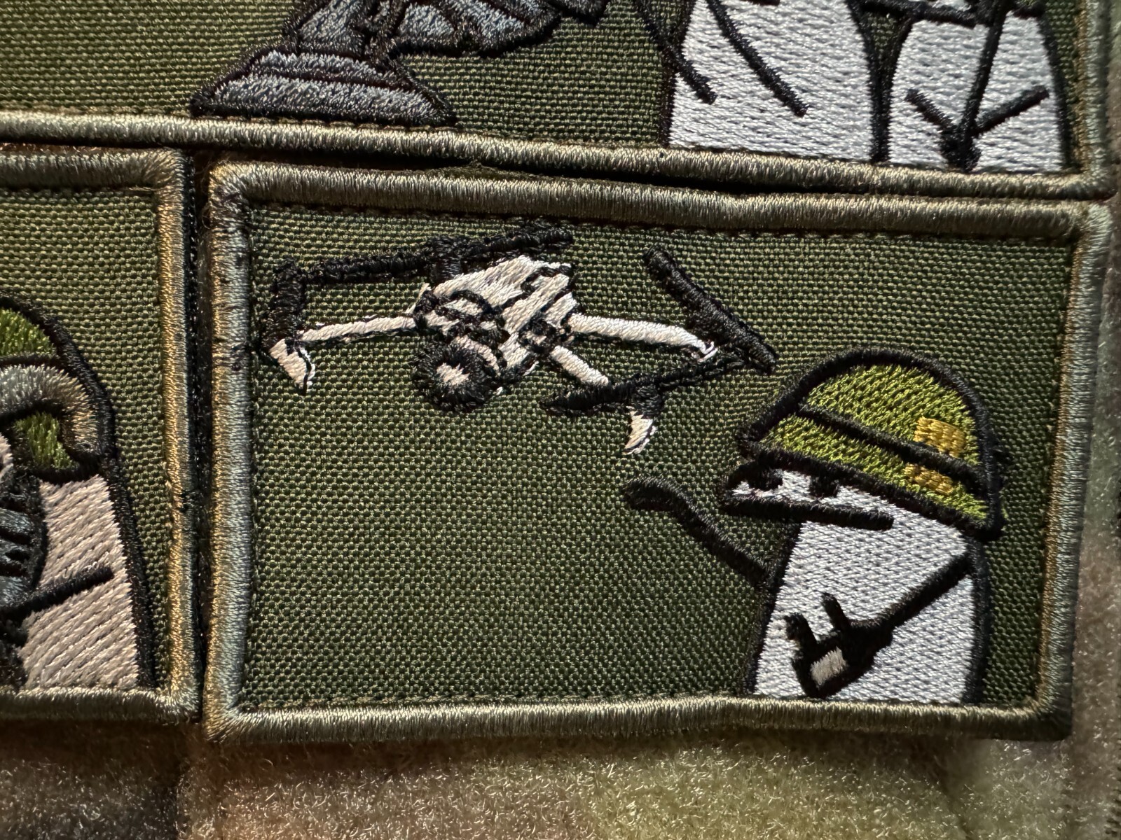 Set of 5 pcs. Embroidered Ukraine military chevron guber Flork moral ...