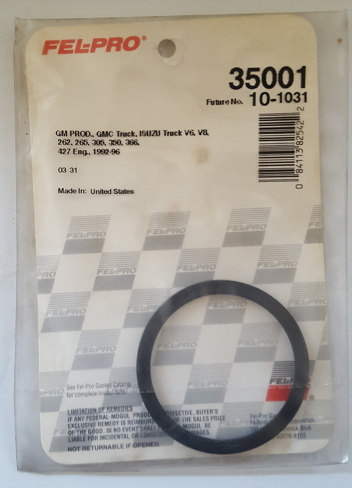 Engine Coolant Thermostat Housing Gasket Fel-Pro 35001 for sale online ...