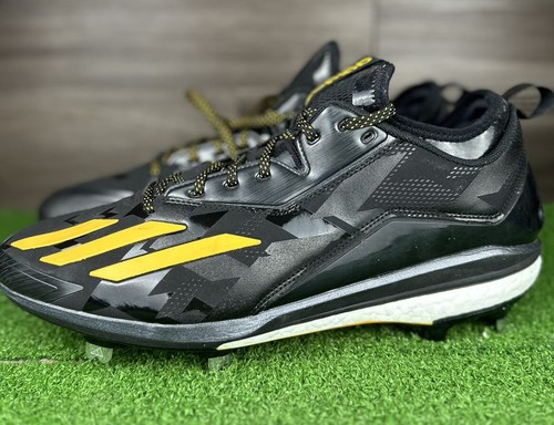 Adidas Energy Boost Icon 2.0 Metal Mens Baseball Cleats Black yellow 12 ...