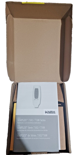 Kaba Simplex 7108 Mechanical Pushbutton Deadbolt Thumbturn 2 3/8" Satin ...