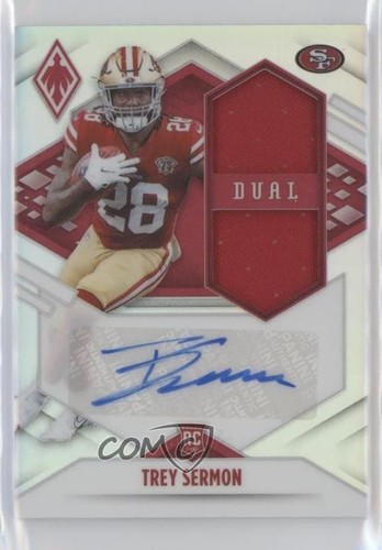 2021 Panini Phoenix - Rps Rookie Auto Dual Jersey Trey Sermon #RAD-TSE ...