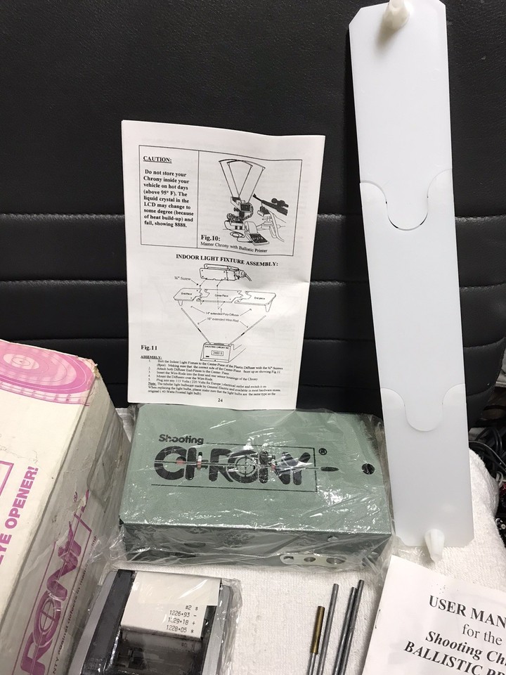 Ballistic Shooting Chrony Chronograph Printer & All You See In The ...