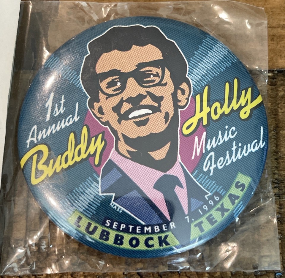 Lubbock Texas Buddy Holly 1st Annual Music Festival Sept 1996 Pin ...