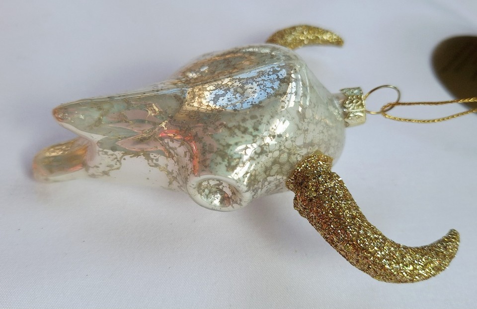 SASS & BELLE CHRISTMAS HANGING TREE DECORATION CATTLE SKULL GOTHIC ...